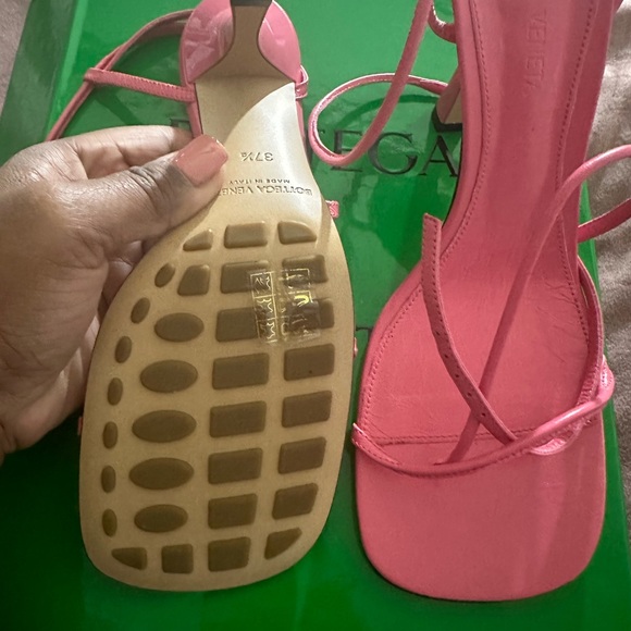 Bottega Veneta | Shoes | Bottega Veneta Pink The Line Sandal 375 | Poshmark